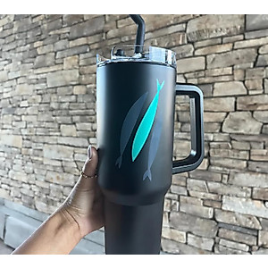 The Chosen: 3 Fish Tumbler - Black - 40 Ounces