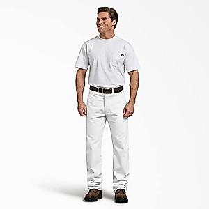 Dickies mens Painter's Utility Pant Relaxed Fit Big Jeans, White, 46W x 30L US