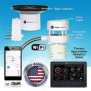 Ambient Weather WS-5000 Ultrasonic Smart Weather Station