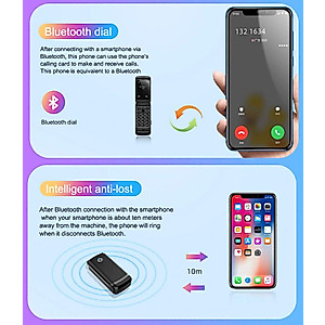 XBOSS F1 Flip Mobile Phone Smallest Phone in The World Design Unlocked (Black)