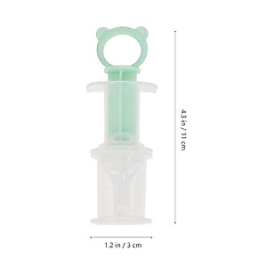 NUOBESTY Baby Medicine Pacifier Kit Food Feeding Dispenser Liquid Pill Dropper Measuring Cups for Infant Newborn |Random Color