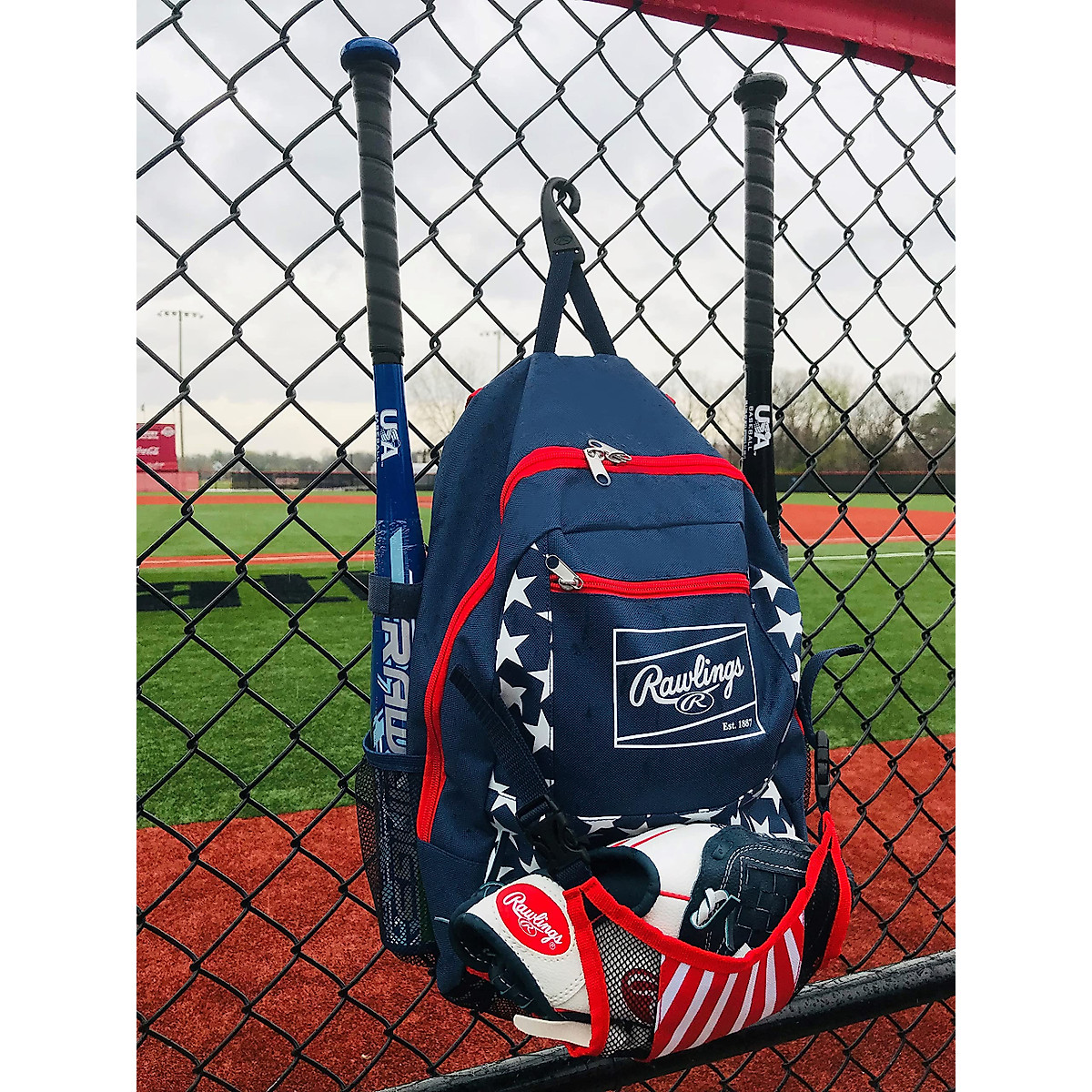 Rawlings | REMIX Backpack Equipment Bag | T-Ball & Youth Baseball / Softball | USA
