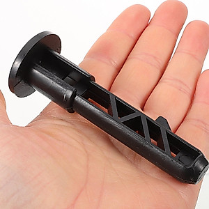 CLISPEED Trash Can Lid Hinged Pins, 4pcs Plastic Wheeled 120L Trash Can Hinged Pins Outdoor Garbage Can Recycling Bin Universal Sturdy Plastic Plug Connection, 9.00X3.10X3.10CM, Black, 551113S84UB6U