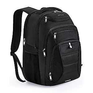 LIGHT FLIGHT Backpack for Men, Travel Backpack with USB Charging Hole, 17.3 Inch Laptop Backpack, School College Bookbag, Large Capacity Computer Backpacks, 40L Work Bag for Business, Black