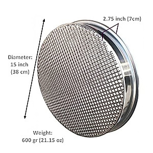 Stainless Steel Raw Meatball Tray 15" (Turkish Cig Kofte)