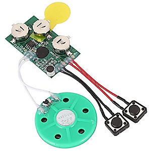 120 Seconds DIY Greeting Card Chip, Recordable Voice Sound Chip Module, Built-in Button Battery for Gift Boxes, Invitations, Handmade Products