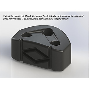 Rosette Diamond Secure Classical Guitar String Ties / New Low Profile BridgeBeads