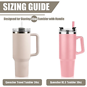 Snack Bowl with Lid for Stanley 30 oz Tumbler with Handle, Silicone Snack Tray Snack Ring for Stanley Cup Accessories, Suitable for Car Cup Holder or Outdoor, Cream