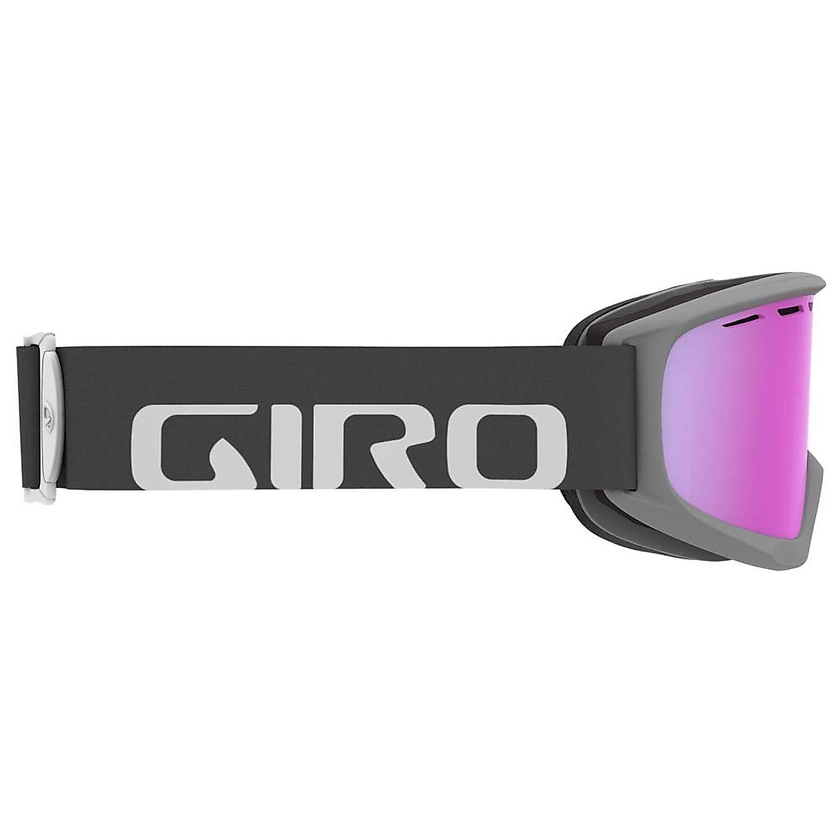 Giro Index OTG Adult Snow Goggles - Titanium Wordmark Strap with Vivid Pink Lens (2021)