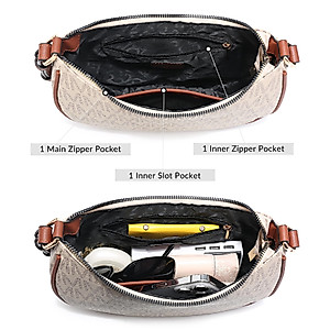 MARCO M KELLY Small Crossbody Handbag for Women Camera Bag Adjustable Strap Top Zipper Shoulder Purse…