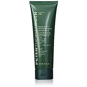 Peter Thomas Roth | Mega-Rich Nourishing Shampoo | Biotin B-7 Complex Shampoo for Clean, Shiny, Healthier-Looking Hair, 8 Fl Oz (Pack of 1)