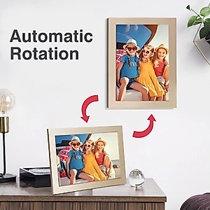 Digital Picture Frame 10.1 inch Wi-Fi Digital Photo Frame, Smart Wi-Fi Photo Frame Electronic with 32GB Storage IPS Display, Easy Setup to Share Photos or Videos by Frameo App Anywhere Anytime