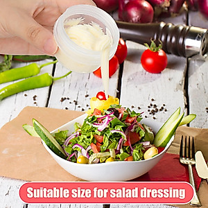 Xuelimei 4 oz/ 120 ml Small Plastic Food Containers,Reusable Food Storage Containers with Lids Plastic Reusable Freezer Storage Containers, Leakproof & Airtight, Freezer Safe, Dishwasher Safe. (6)