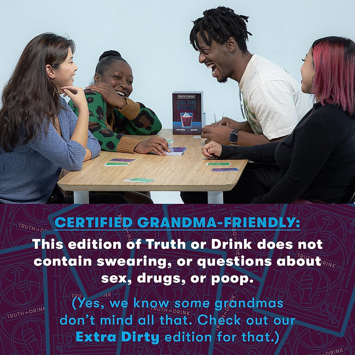 Truth or Drink: On The Rocks Edition by Cut – Explore Deep Thoughts and Beliefs with 400+ Intriguing Icebreaker Questions (Stand-Alone or Expansion Pack)