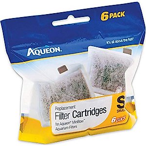 Aqueon Filter Cartridge, Small, 24-Pack (4 Packages with 6 Filters each)