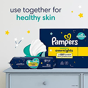 Diapers Size 6, 42 Count - Pampers Swaddlers Overnights Disposable Baby Diapers, Super Pack (Packaging & Prints May Vary)