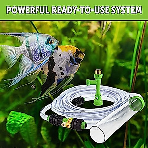 Python No Spill Clean and Fill Aquarium Maintenance System, Gravel Cleaner and Water Changer, 100 Foot