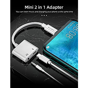 MAS CARNEY Headphone Adapter, USB Type C to 3.5mm Headphone and Charger Adapter Compatible with Pixel 5 4 3 XL, Galaxy S22 S21 S20 S20+ Note 20,Ipad Pro, MacBook