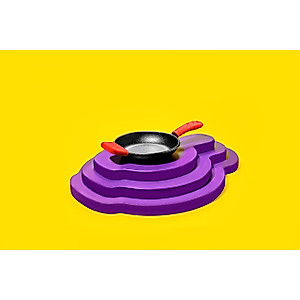 Lodge BOLD Silicone Hot Handle Holder - Dishwasher Safe Hot Handle Holder Upgraded Design for Lodge BOLD Products Only - Heat Protection Up to 450 - Vibrant Red