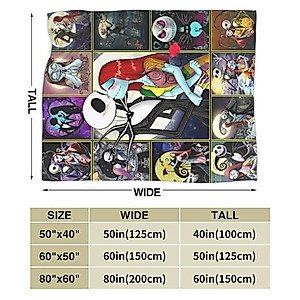 Ultra Soft Throw Blanket Flannel Fleece Warm Blanket for Living Room Bedroom Fit Adult Kids 50"x40"