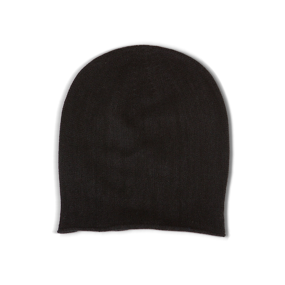 Fishers Finery Men's 100% Pure Cashmere Slouchy Beanie - Black