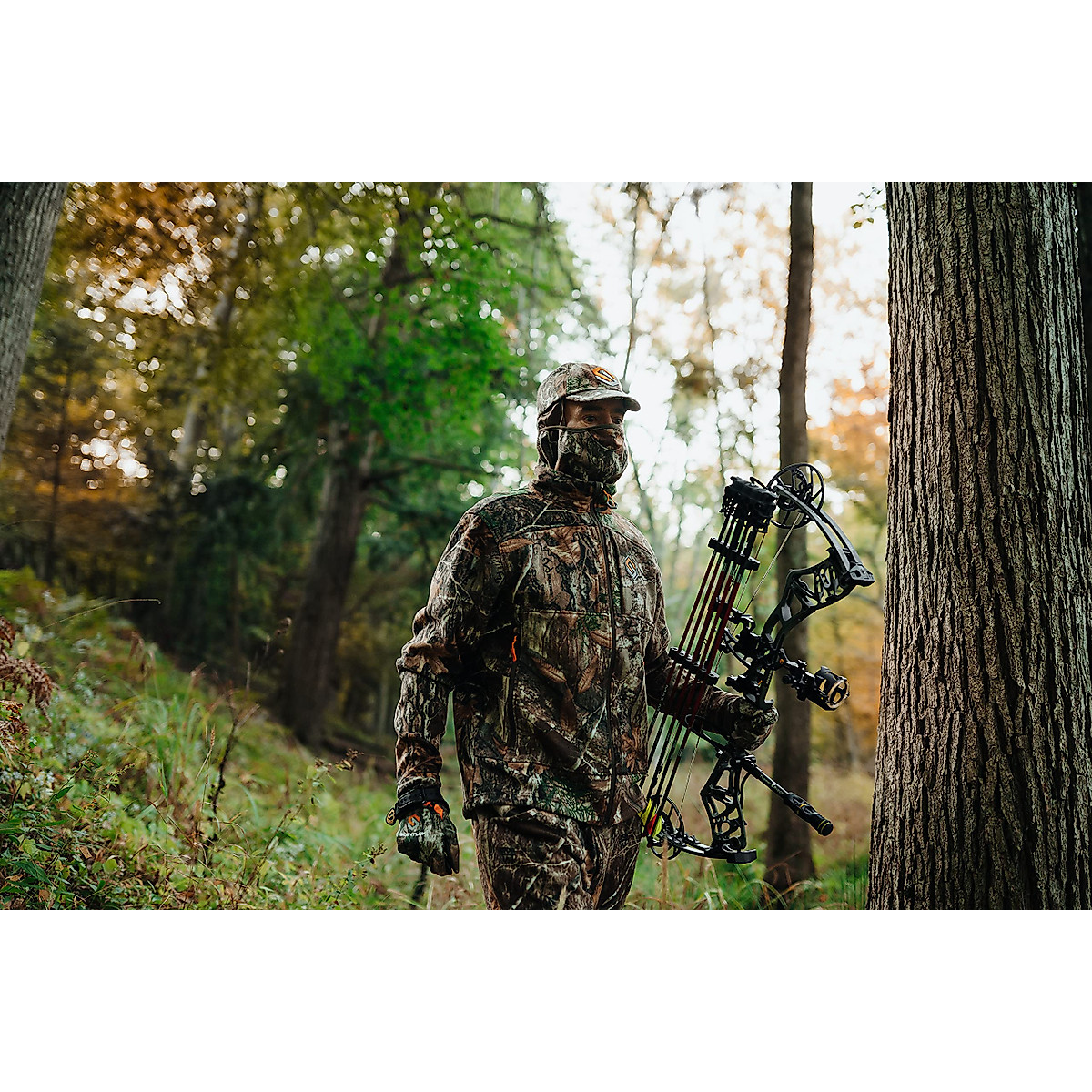 ScentLok Savanna Lightweight Camo Shooter Gloves for Hunting and Outdoor Use (Realtree Edge, Large)