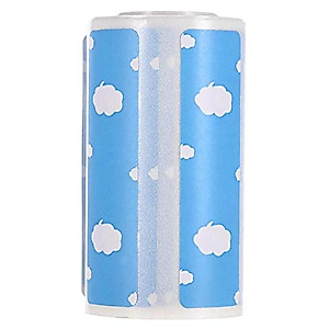 Paperang GZlanu 6 Rolls Thermal Sticker Paper Roll Clear Printing for PeriPage A6 Pocket Thermal Printer for PAPERANG P1/P2 Mini Photo Printer (PPSP3R+PPLB3R+1R),57x30mm