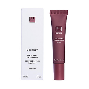 U Beauty The PLASMA Tinted Lip Compound Anti-Wrinkle & Anti-Aging Treatment - Shimmery Plumping Lip Gloss with Hyaluronic Acid, Shea Butter, Salicylic Acid & Peptides to Deeply Hydrate,Cassis - 15 mL