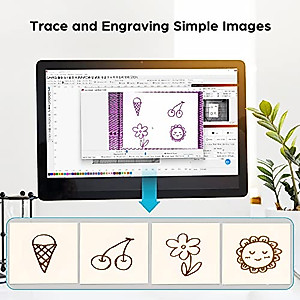 Comgrow 8MP Lightburn Camera Module with Laser Enclosure 750 * 700 * 900mm for Laser Engraver,Easy to Locate Materials,Batch Engraving,Trace Simple Images,Insulates Against Smoke and Odors