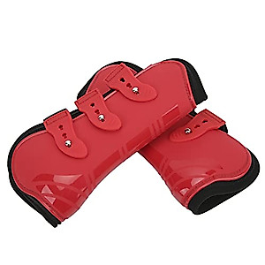 Tnfeeon 2pcs Horse Front Tendon Boots,Adjustable Horse Front Legs Support Boots Horse Leg Protective Wraps Lightweight Horse Riding Equestrian Equipment