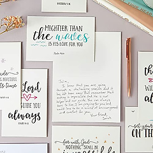 48 Pack Christian Greeting Cards with Envelopes, Inspirational Note Cards with Scripture Bible Verses for Encouragement, Motivation, Confirmation Cards Bulk (4x6 In)