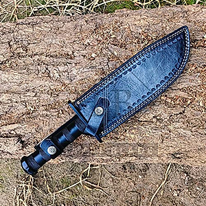 Haxxi Blade Custom Made Rambo Tactical Knife Carbon Steel Knife With Leather Sheath Hunting Knives
