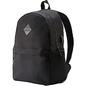 SAGIV&SAHEN School Backpack for Teen Boys Girls College BookBag for teenage High School Waterproof Lightweight Casual Black Laptop Backpacks with USB Travel Work Daypack for Women Men, Medium