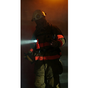 Streamlight 90513 Survivor 175-Lumen Rechargeable Safety-Rated Firefighter Right Angle Flashlight with AC/DC Charging, Yellow