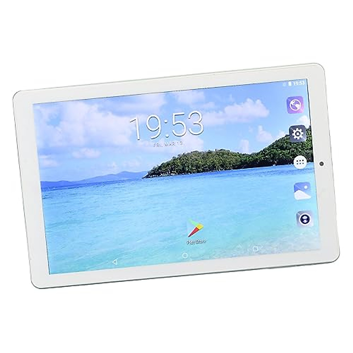 Luqeeg 10.1 Inch Tablet, 8MP 16MP Camera Dual SIM Tablet 100-240V (US Plug)