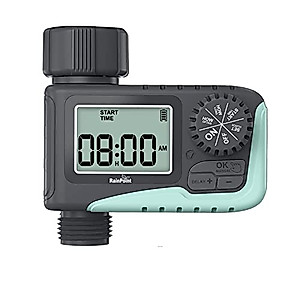 RAINPOINT Sprinkler Timer Outdoor, Water Timer for Garden Hose Faucet, Programmable Water Timer with Rain Delay/Manual, V2, 2023 Release