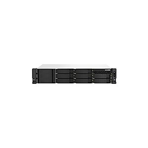 QNAP TS-864eU-4G-US 8 Bay High-Speed Short Depth Rackmount Rackmount NAS with Dual-2.5GbE, Intel Celeron CPU, 4GB DDR4 Memory and 2.5GbE (2.5G/1G/100M) Network Connectivity (Diskless)