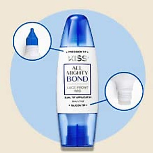 Wig Accessory Essentials Kit Lace Front Dual Tip Adhesive, Remover, Wig Caps, Elastic Band, Edge Fixer, Edge Brush, Hair Shear Tool and Edge Scarf