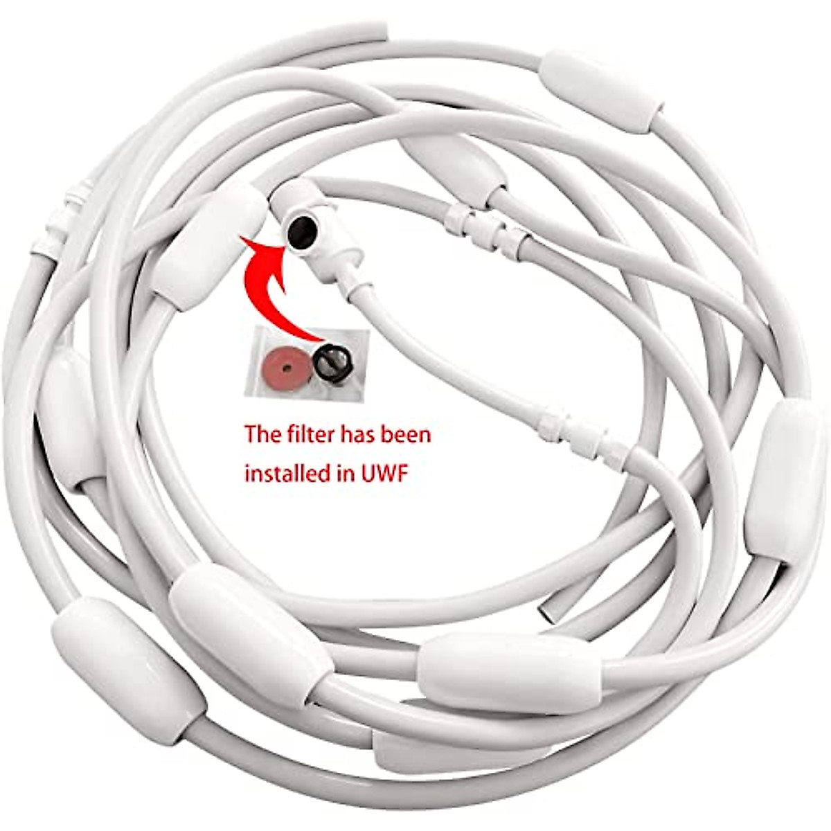 Makhoon Parts G5 Complete Feed Hose with UWF Replacement for pressure-side cleaners Polaris Zodiac 280, 280 Tank Trax, TR28P, 380, 180(39.38 Feet,Not Compatible with Polaris 360)