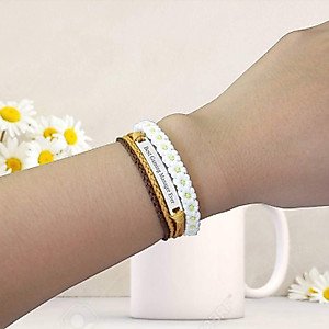 Miiras Job Handmade Bracelet for Women - Best Gaming Manager Ever - White FL-YL - Made of Braided Rope and Stainless Steel - Gift for Gaming Manager