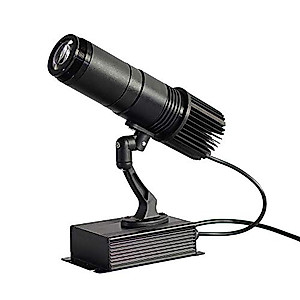 20W LED GOBO Projector LED Custom Image Logo Projector Light for Indoor/Outdoor Use Company Hotel Restaurant Advertising Signs (with Custom 1 Color Static Glass Gobos)
