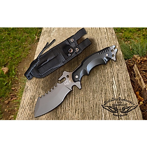 Hunting 440C Stainless Steel Titanium Coated 9.5'' Tracker Fixed Blade Hunting Knife Best EDC Camping Hiking Fishing Hunting Knife 100% Prime Quality