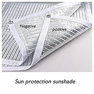 Reflective Aluminet Shade Cloth White Sunblock Shade Net 90% of UV Resistant, Premium Garden Shade Mesh Tarp Top Shade Netting Panel Flowers Plants Protection Car Roof Cover