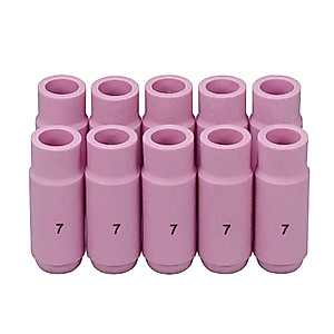RIVERWELD TIG Alumina Nozzles Ceramic Shield Cup #7 10N47 7/16" Orifice Fit DB PTA SR WP 17 18 26 TIG Welding Torch 10pk