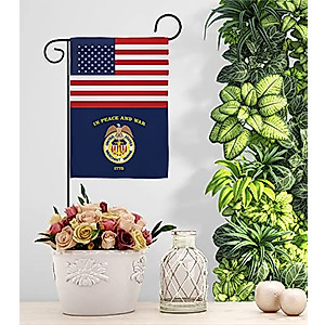 US Merchant Marine Garden Flag - Set Wall Hanger Armed Forces Corps USMC Semper Fi United State American Military Veteran Retire Official - House Banner Small Yard Gift Double-Sided 13 X 18.5