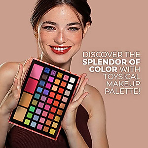 Makeup Kits for Teens - 2-Tier Love Make Up Gift Set and Eyeshadow Palette for Teen Girls and Juniors -Variety Shade Array - Full Starter Kit for Beginners or Pros by Toysical