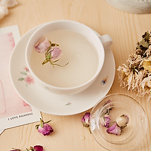 Cha Wu-[A] Pink Rose Buds(3oz),Loose Leaf Flower Petal Tea,Natural Fragrant Herbal Tea,Afternoon Tea