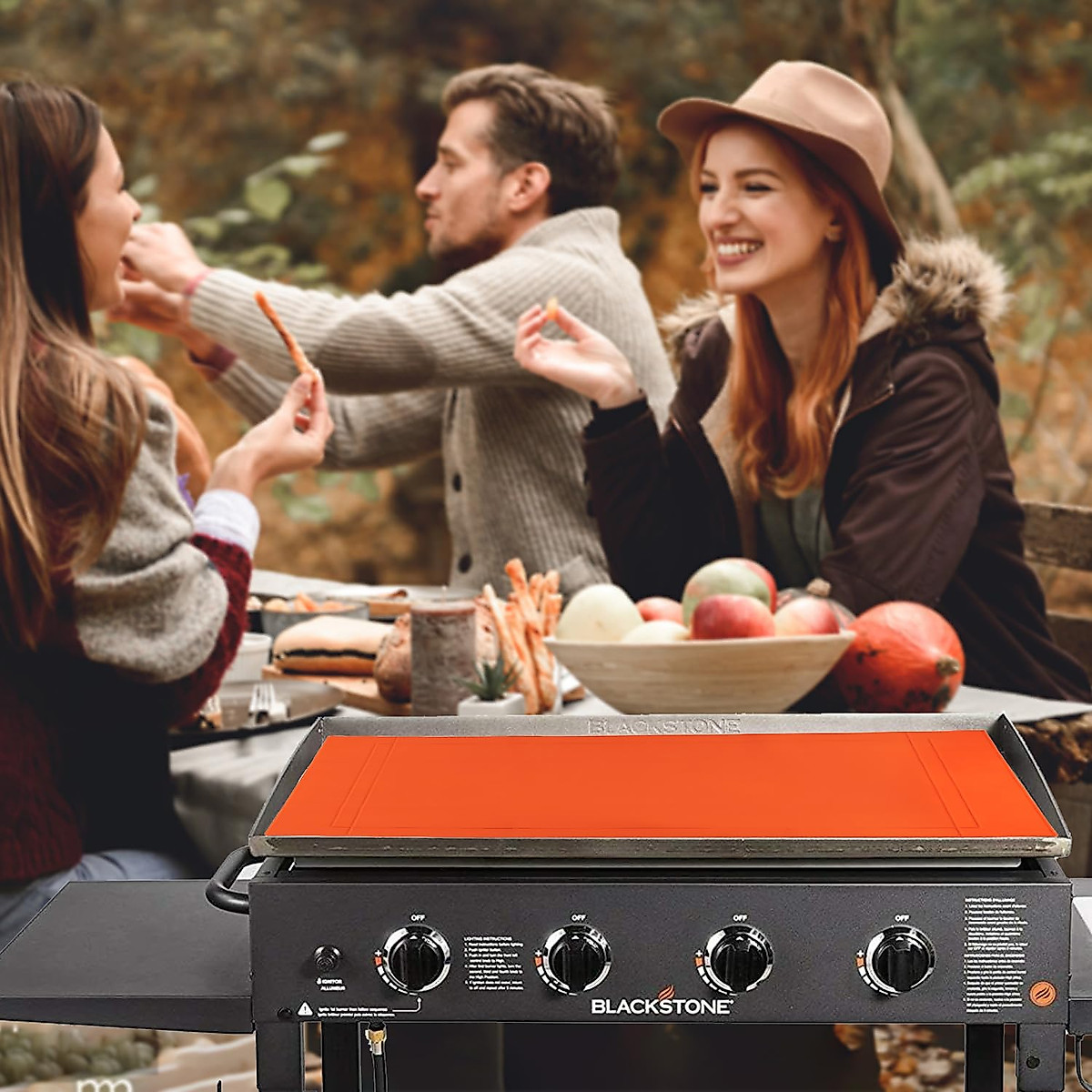 Cuttable Silicone Griddle Protect Mat for Blackstone,Compatible with Blackstone 36", 30",28" Models, Protect Mat for Blackstone Griddle,All Season BBQ Grill Mat Protective Cover