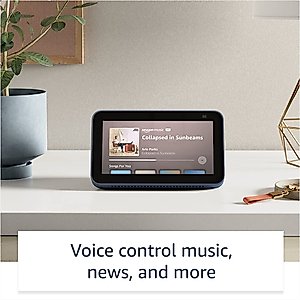 Certified Refurbished Echo Show 5 (2nd Gen, 2021 release) | Smart display with Alexa and 2 MP camera | Charcoal