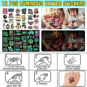 ANPHILE Video Game Party Favors for Kids, Video Game Birthday Party Supplies Gifts Pinata for Birthday Kids Age 3-5, 6-8, Video Game Party Favors Bags Treat Bags for Graduation, Birthday